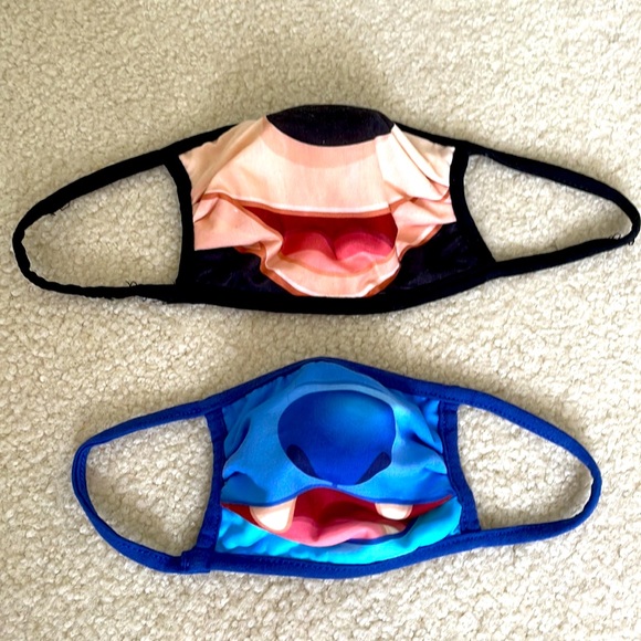 Disney | Accessories | Set Of Disney Face Masks | Poshmark